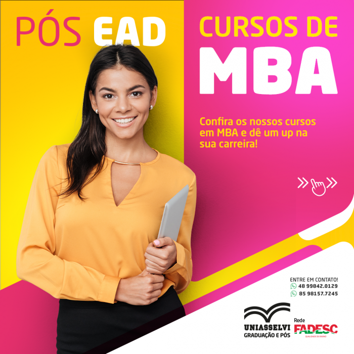 CURSOS DE PÓS GRADUAÇÃO MBA -Fadesc - Qualidade de ensino CURSOS DE PÓS GRADUAÇÃO MBA -Fadesc - Qualidade de ensino